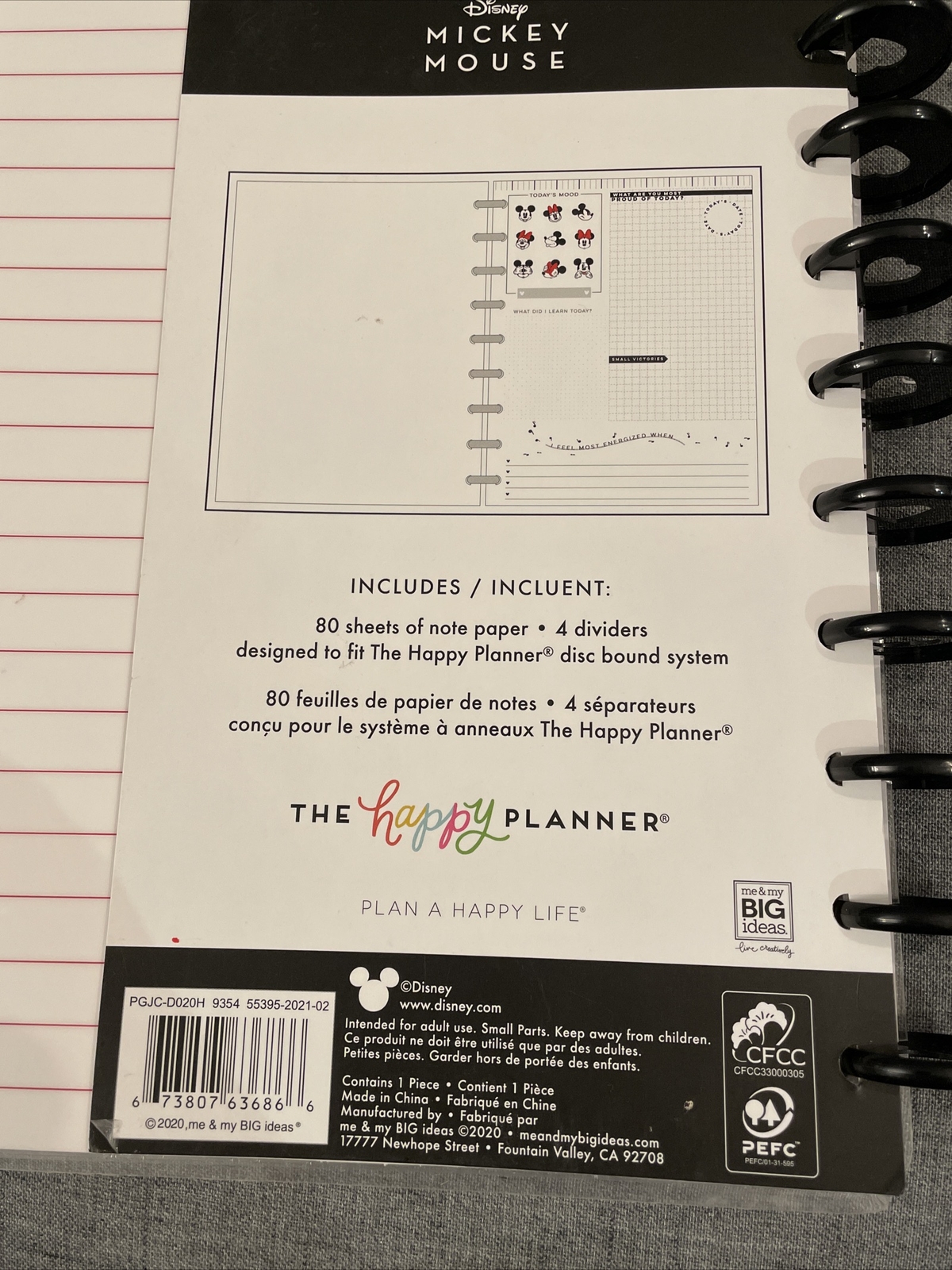 Happy Planner Disney Mickey & Minnie Mouse Goals & Positivity Classic ...