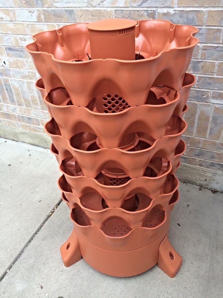 Garden Tower 2 - Vertical Composting Indoor Outdoor Mobile Garden w ...