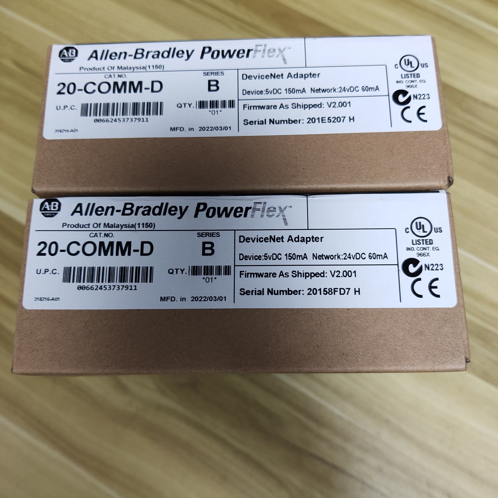 1 STCK. NEU POWERFLEX DEVICENET ADAPTER INBUS BRADLEY 20-COMM-D SER B ...