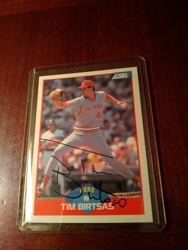 Tim Birtsas - Cincinnati Reds 1989 Score AUTOGRAPHED | eBay