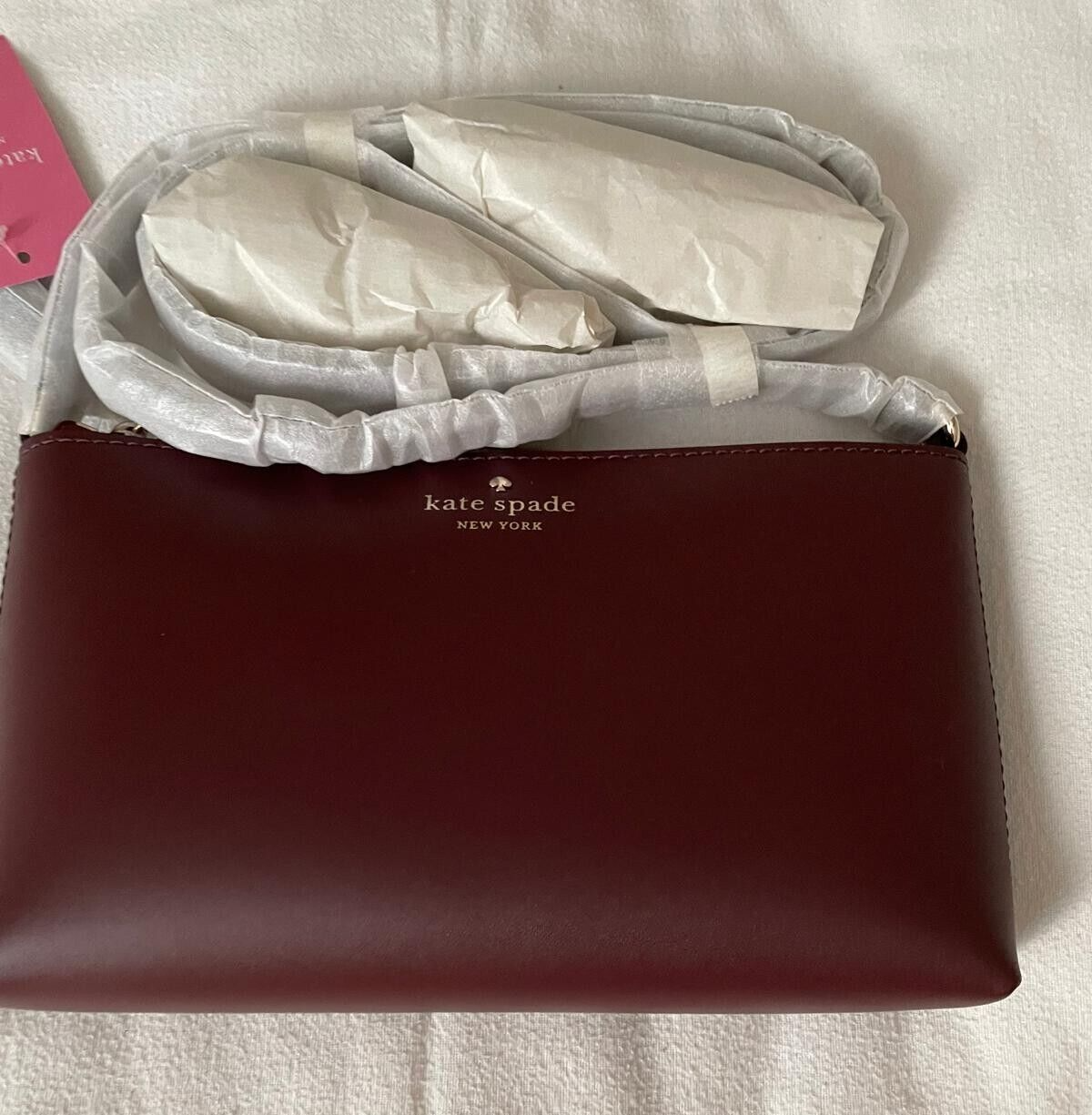 NWT! Kate Spade Ivy Street Amy Crossbody - Leather - Color: Cherrywood ...