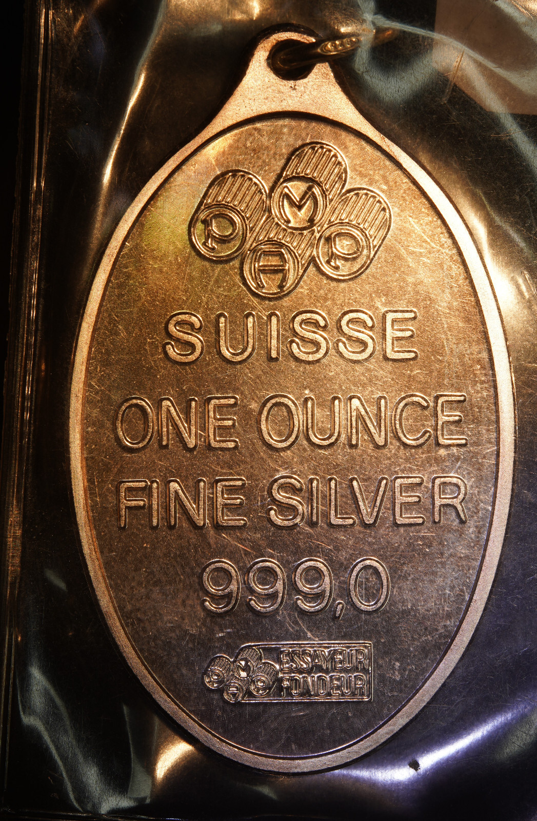 PAMP Suisse Lady Fortuna Oval Pendant 1oz 999 FINE Silver round bar ...