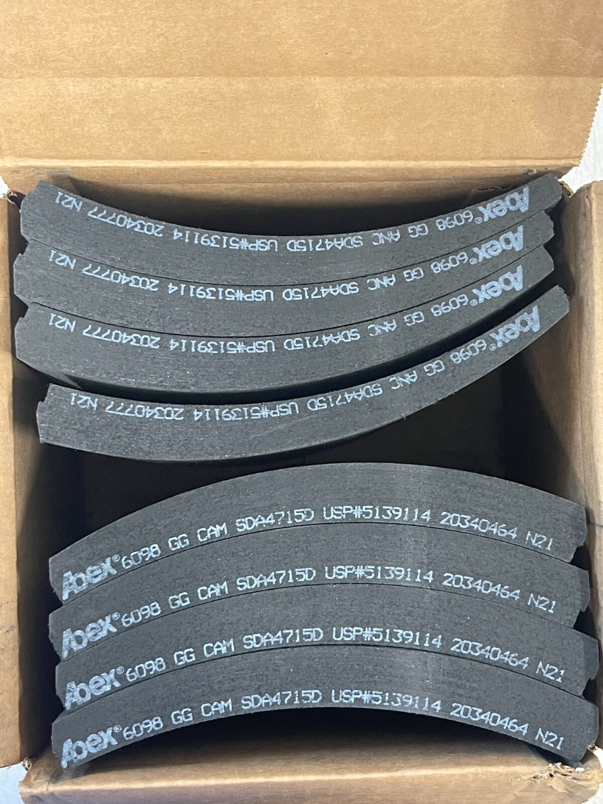 SET OF 8 Federal Mogul Abex Brake Lining SDA4715D | eBay