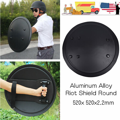 Round Metal Anti-Riot Shield Police Tactical CS Campus Security ...