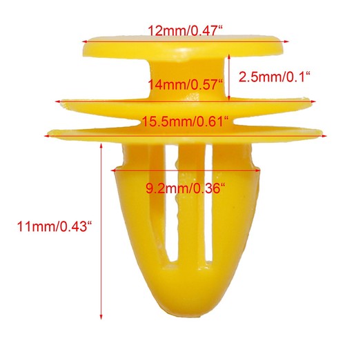 For Volvo S80 S40 S60 C30 C70 Panel Clips Fasteners Kit Part Set Yellow ...