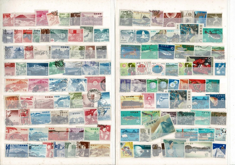 Japan stamp collection from early on 12sides i597 | eBay