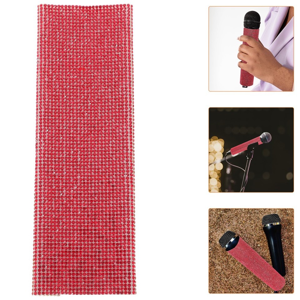 Microphone Handle Glitter Cover Handheld Mic Sleeve Microphone Handle ...