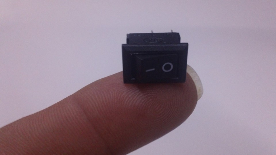 2x - Mini Small Switch - Doll House Mini Wall Switch LED Wall Switch ...