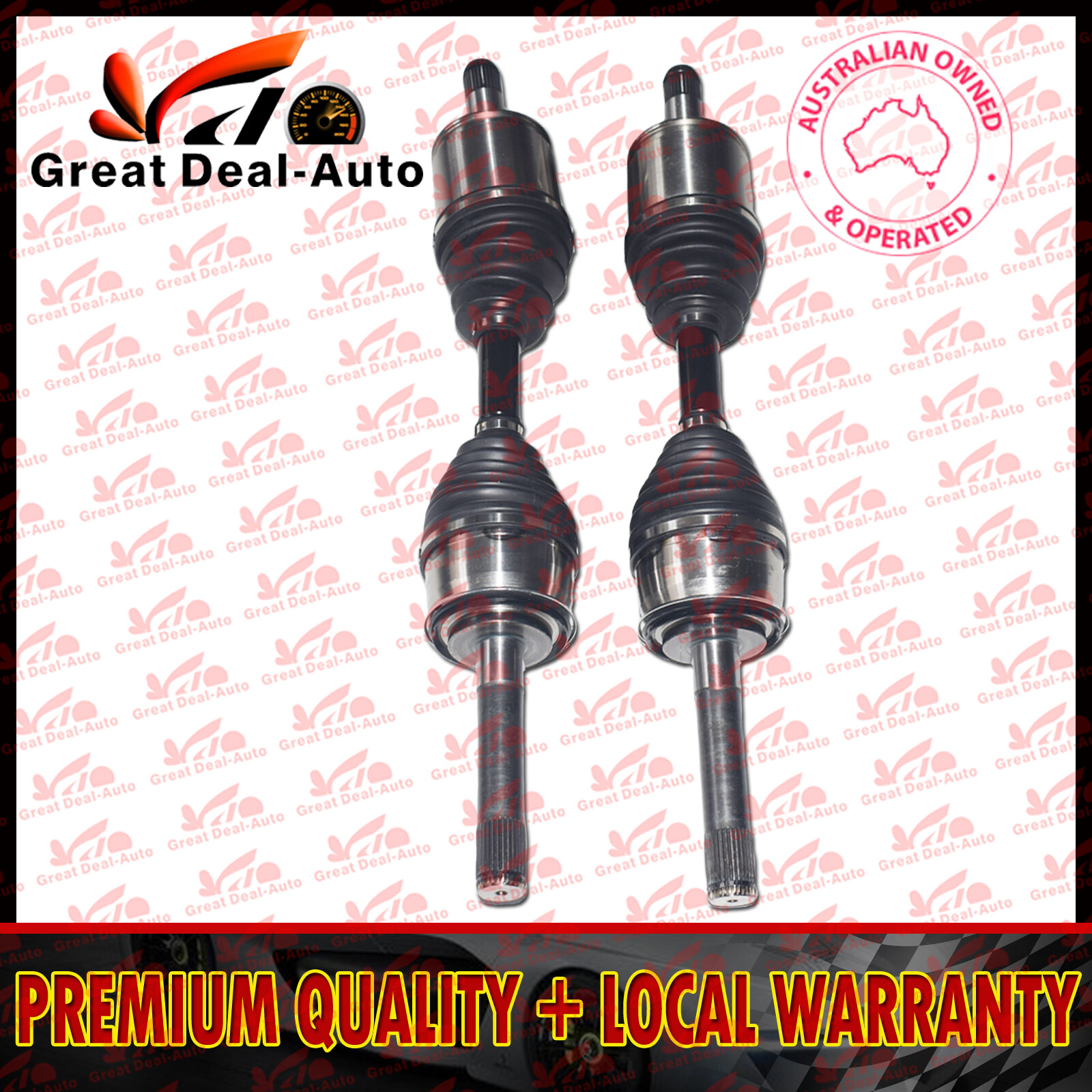 LH + RH CV Joint Axle Shaft For Landcruiser IFS 100 Series HDJ100 4.2L ...