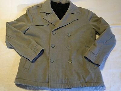 VURT Men's PacSun Light Gray Fashion Jacket Peacoat Style XL Faux Fur ...