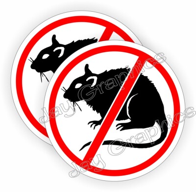 (Pair) NO RATS Funny Hard Hat Stickers | Vinyl Decals Foreman Bossman ...