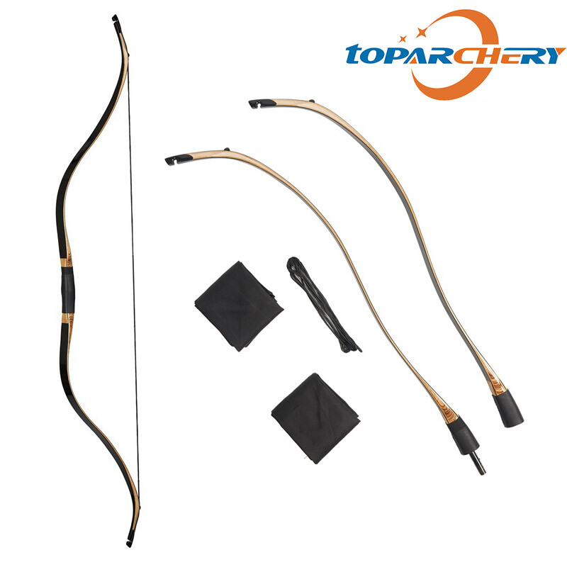 Archery Traditional Bow 25-50lbs Longbow Take Down Recurve Bow Hunting ...