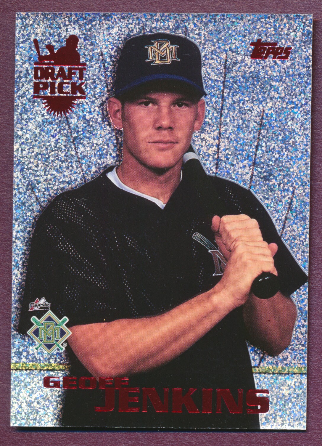 1996 Topps #24 Geoff Jenkins Brewers Power Booster Foil Rookie Card ...