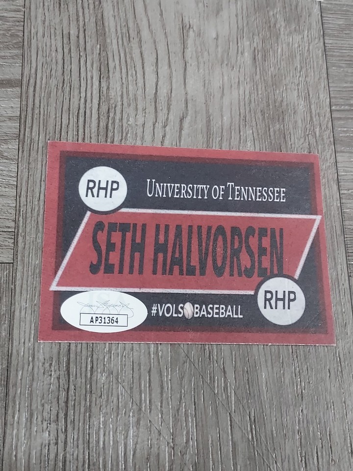 SETH HALVORSEN 2023 ROOKIE LEAGUE AUTO. JSA CERTIFIED. LIST 2. | eBay