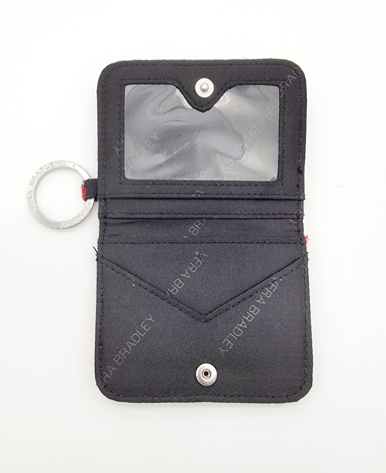 Vera Bradley Campus Double ID Wallet Paisley Key Ring Snap Multicolor ...