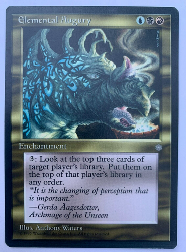 ELEMENTAL AUGURY - MAGIC THE GATHERING - ICE AGE - RARE | eBay