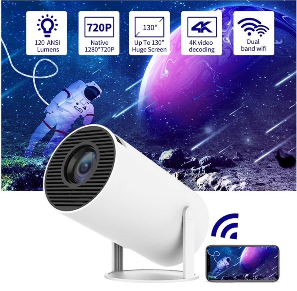 Projector-Portable Keystone Mini Home Auto Correction Video Bluetooth ...