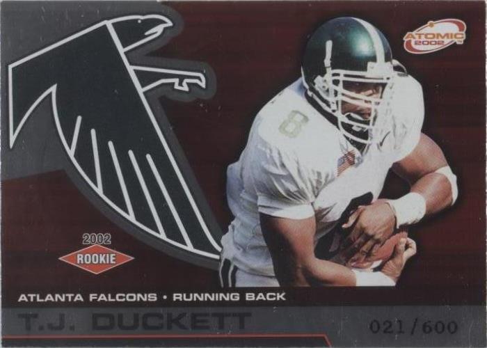 2002 Pacific Atomic - T.J. Duckett #109 Non-Die Cut /600 (RC) for sale ...
