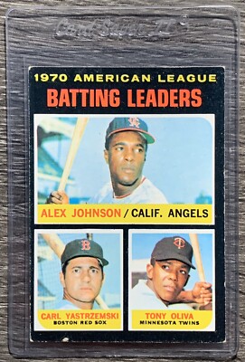 1971 Topps #61 Batting Ldrs CARL YASTRZEMSKI/TONY OLIVA/JOHNSON - HOF ...