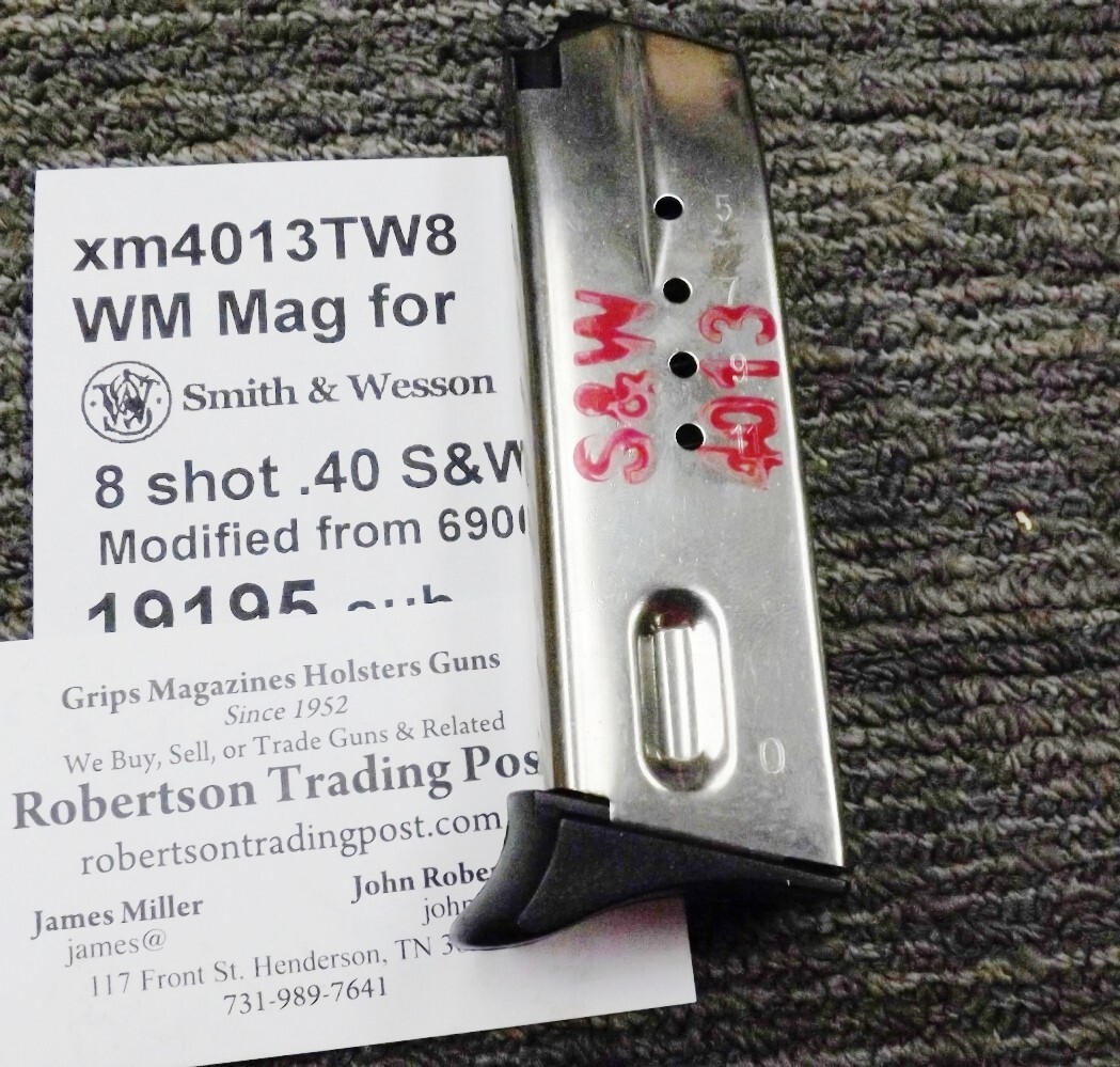 Top quality replacement .40 S&W 8 shot Magazine fits Smith & Wesson ...