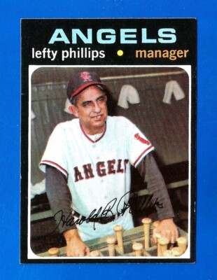 1971 Topps BASEBALL SET BREAK #279 LEFTY PHILLIPS CALIFORNIA ANGELS ...