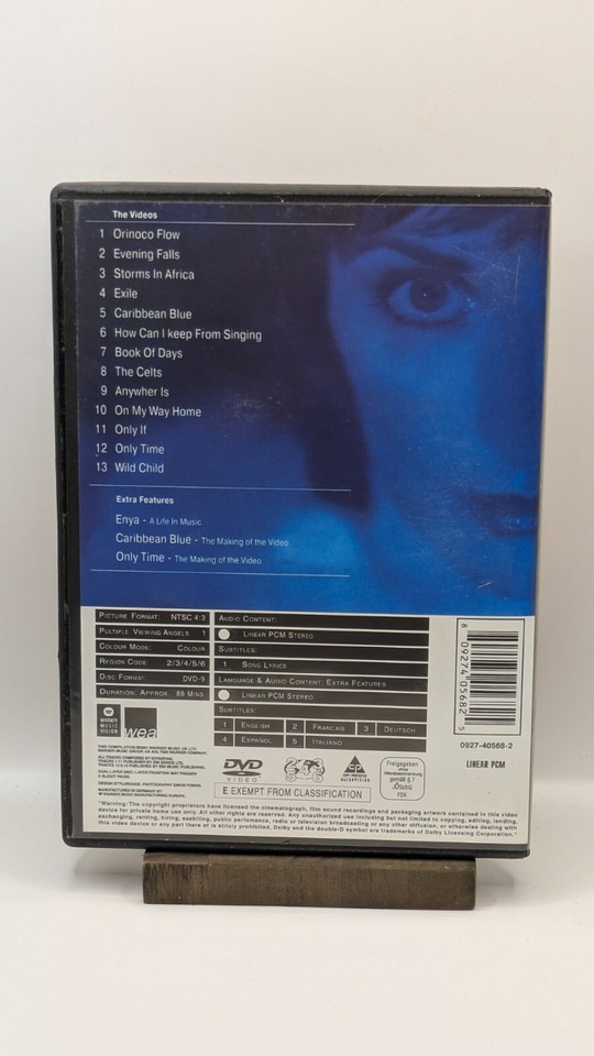 Enya: The Video Collection (2001) DVD - REGION 2 - VG+ and RARE | eBay
