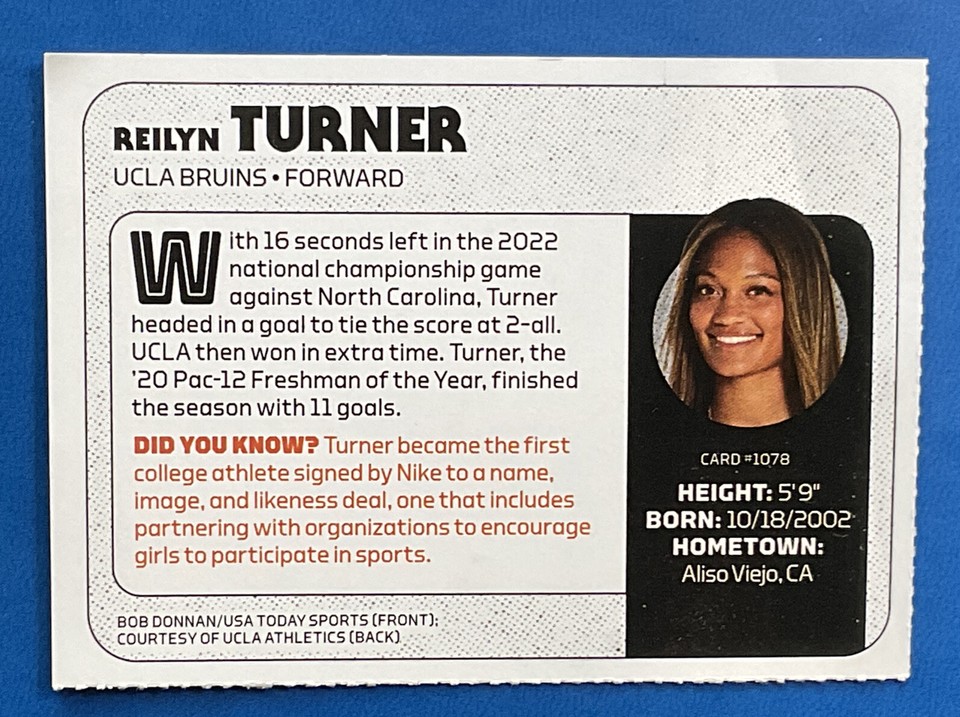 2023 Sports Illustrated for Kids REILYN TURNER #1078 UCLA Bruins Soccer ...