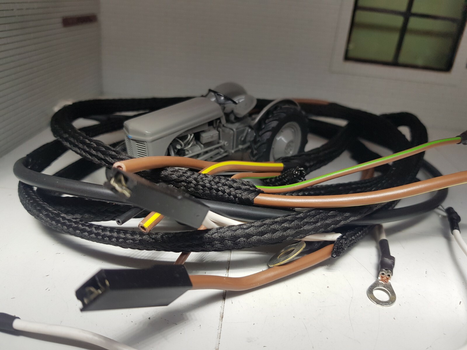 Grey Ferguson Early TE20 20 TVO Petrol Braided Wiring Harness Loom ...