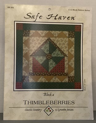 Thimbleberries Safe Haven Quilt Block Pattern Block 2 by Lynette Jensen ...
