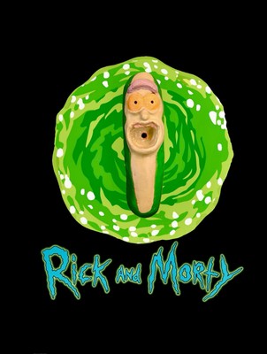 Rick and Morty (Pickle Rick)smoking pipe | eBay