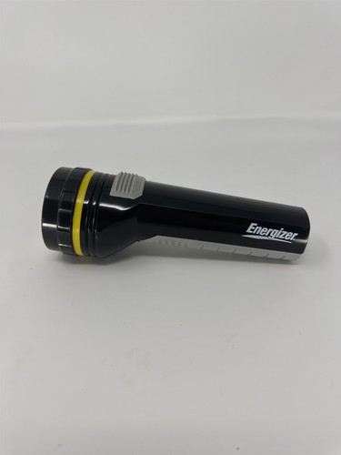 Energizer Flashlight Black Yellow Screw Top Vintage WORKS | eBay