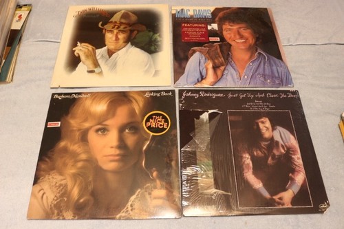 (SEALED) LOT OF 4 NEW OLD STOCK, OLD COUNTRY RECORDS AS SHOWN IN PHOTOS ...