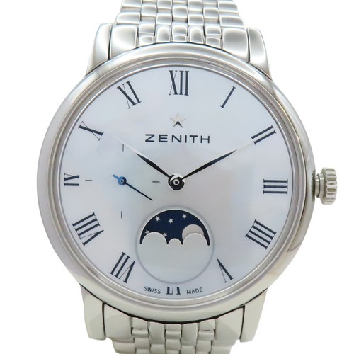 ZENITH Elite Ultra Thin Lady Moonphase Watch 03.2320.692 Mother of Pearl Steel | eBay