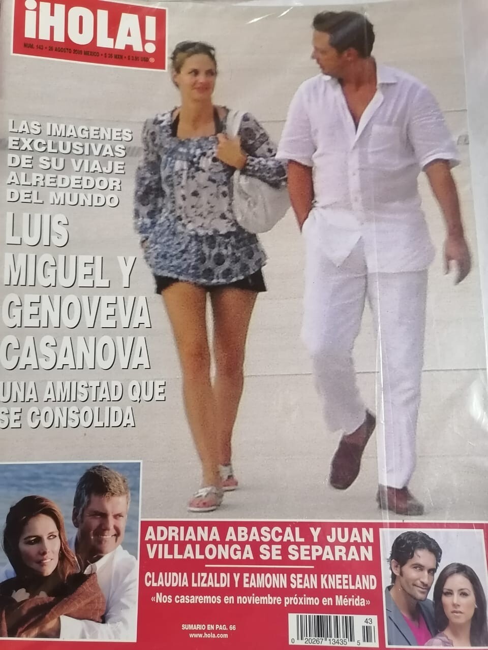 LUIS MIGUEL ¡HOLA! GENOVEVA CASANOVA ADRIANA ABASCAL MEXICAN MAGAZINE ...
