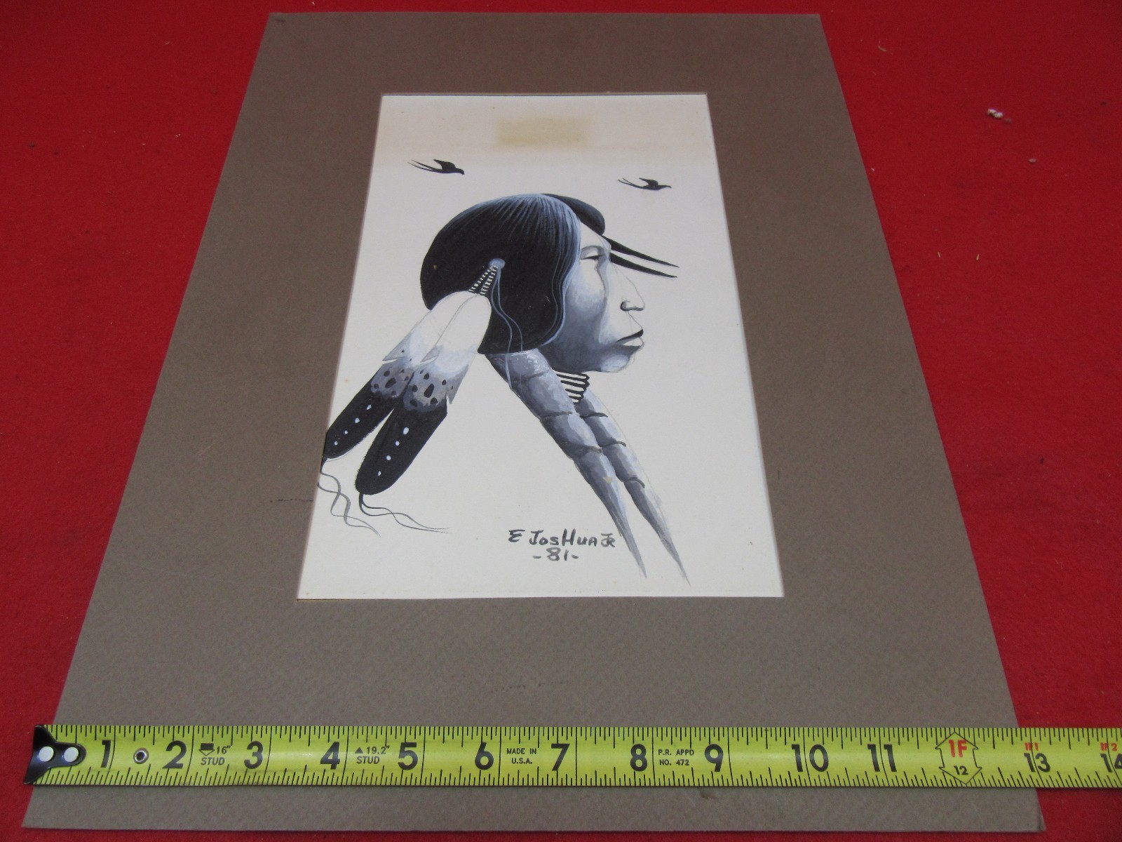 E-JOSHUA-JR-ORIGINAL-1981-NATIVE-AMERICAN- Painting | eBay