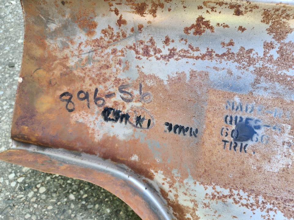 1960-1966 Chevrolet GMC Panel Truck & Carryall Left Side Rear Body ...