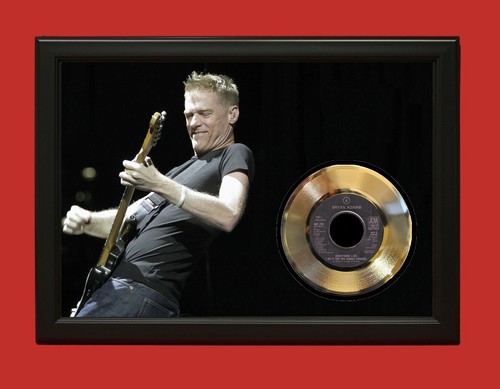 Bryan Adams Poster Art Wood Framed 45 Gold Record Display C3 | eBay