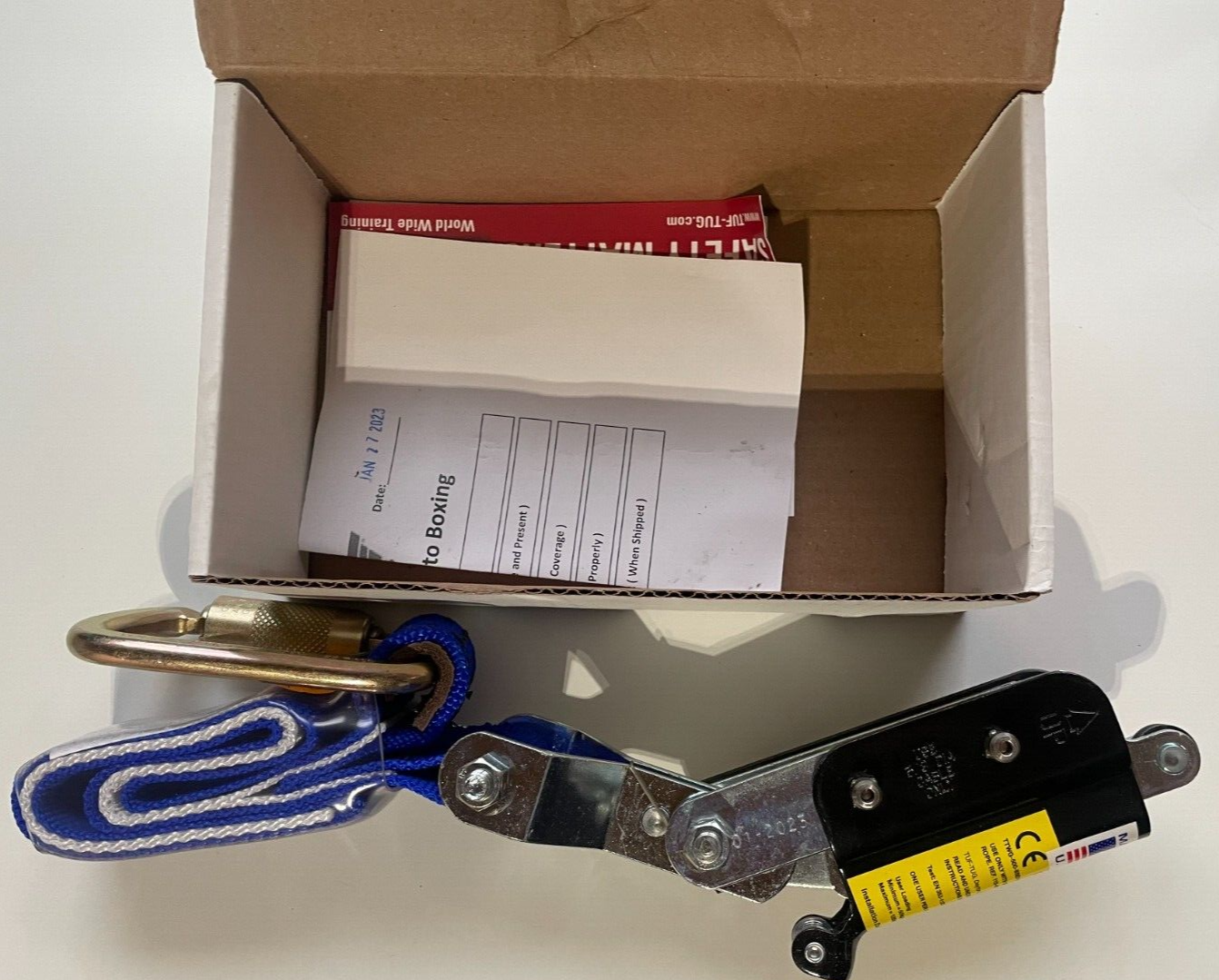 TUF-TUG TTWRG-500/TTWG-500 3/8" Wire Rope Grabs. Safety Fall Arrestor ...