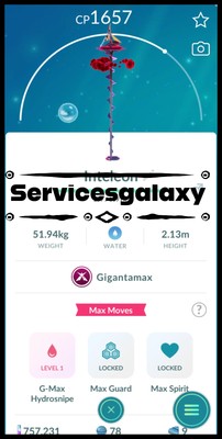 Pokémon Go | Gigantamax Inteleon NON SHINY | Mini PTC or Trade 20K ...