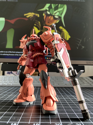 CUSTOM PAINTED GUNPLA | HG 1/144 Gouf Crimson Custom - Char Aznable ...