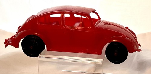 7 Inch Volkswagen Beetle VW Bug Red Plastic Toy Car Vintage Antique | eBay