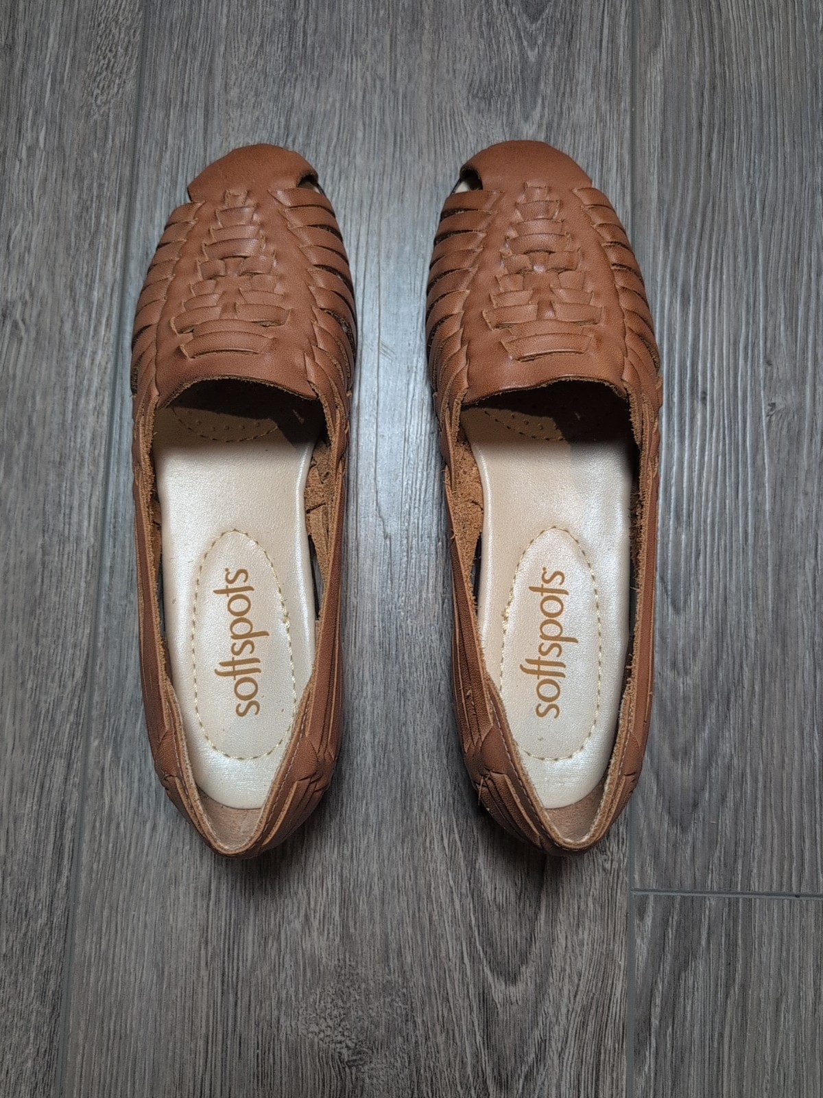 Softspots Trinidad Women’s Sz 7.5 M Leather Upper & Inner Sole Huarache ...