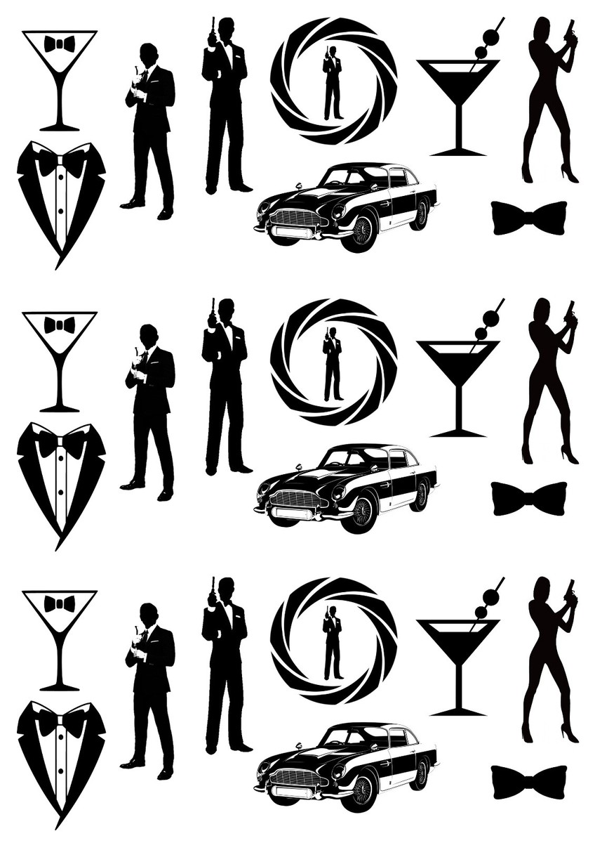 James Bond Silhouette Vector
