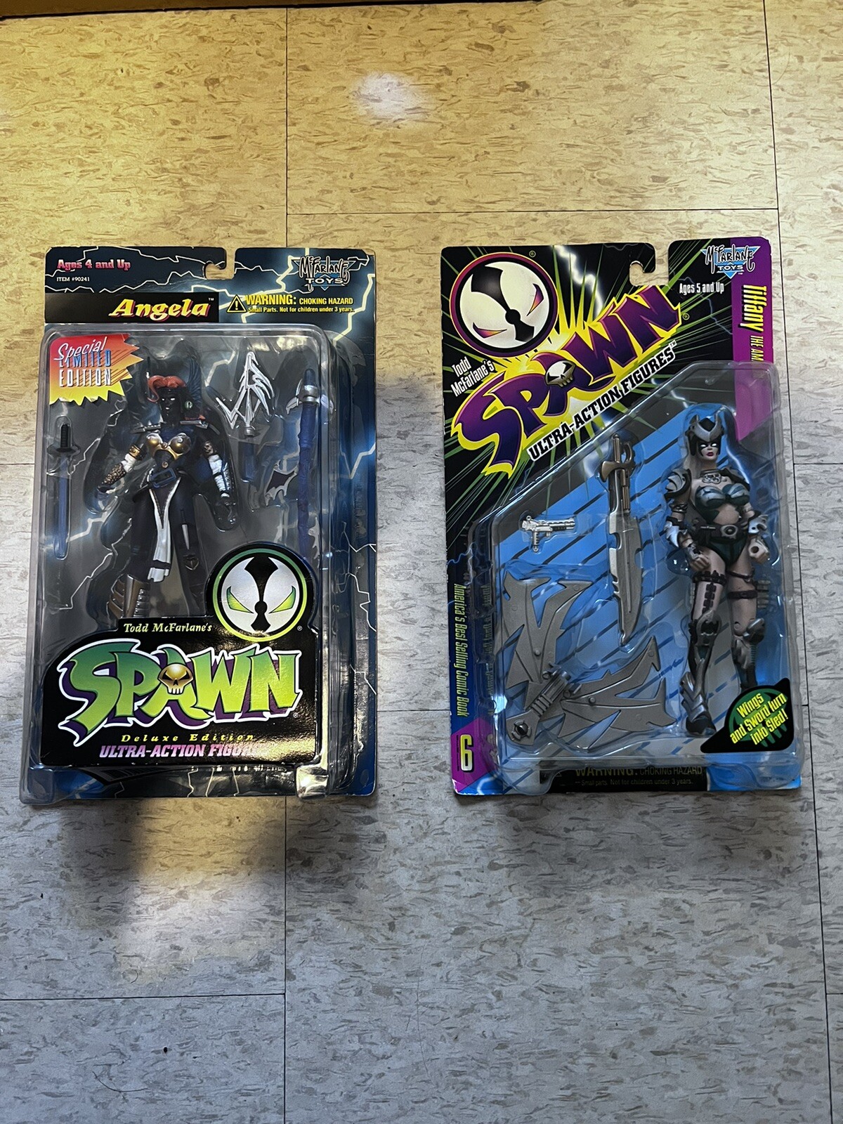 2x Spawn Angela Special Deluxe Edition Action Figure 1995 McFarlane ...