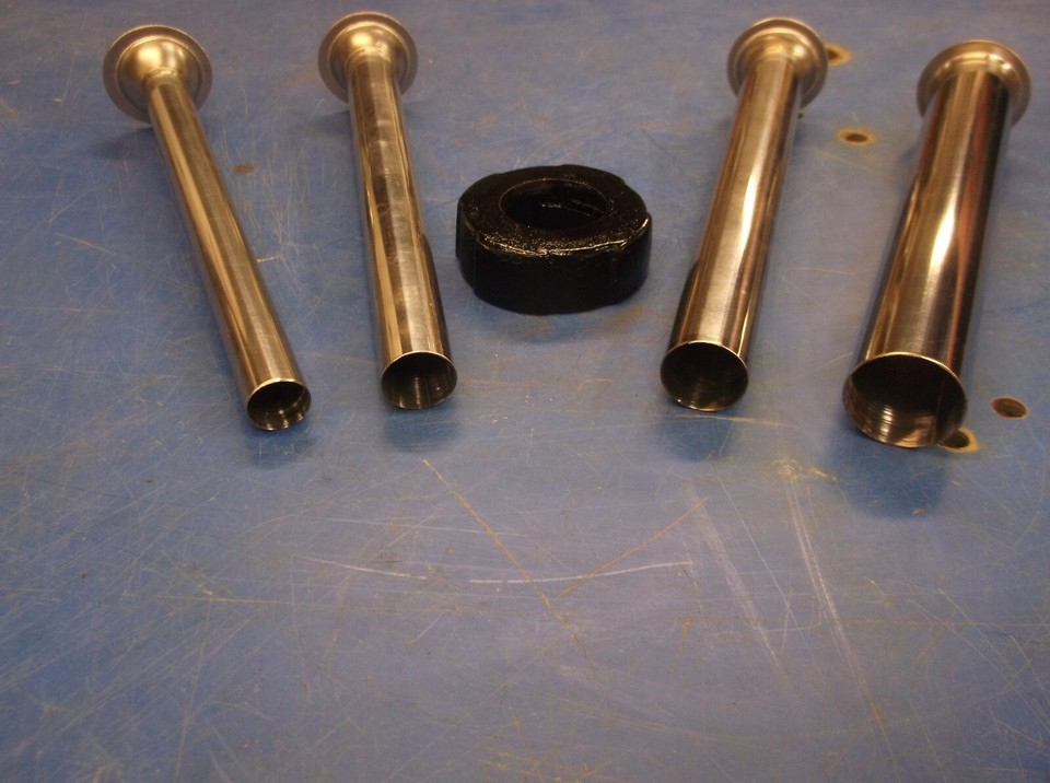 ENTERPRISE & OTHER NUT STAINLESS STEEL TUBES SET SAUSAGE STUFFER LARD ...