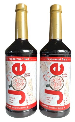 2 Pack JOE Coffee Syrups | Peppermint Bark - 0 Calories 0 Sugar 33.8 oz ...
