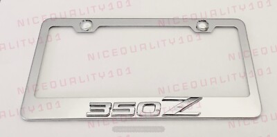 3D 350Z Stainless Steel Chrome Finished License Plate Frame | eBay