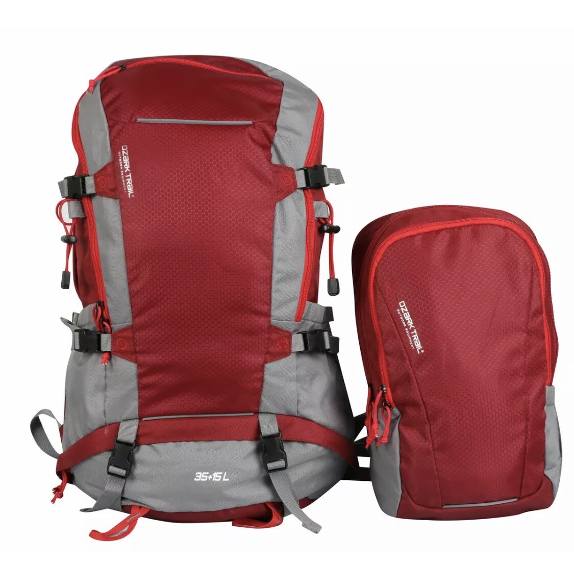 Ozark Trail Convertible 2-in-1 Family Backpack Red Tb3052-35l 15l for ...