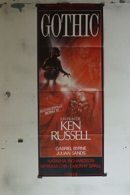 GOTHIC MOVIE POSTER ORIGINAL 60x160 KEN RUSSELL | eBay