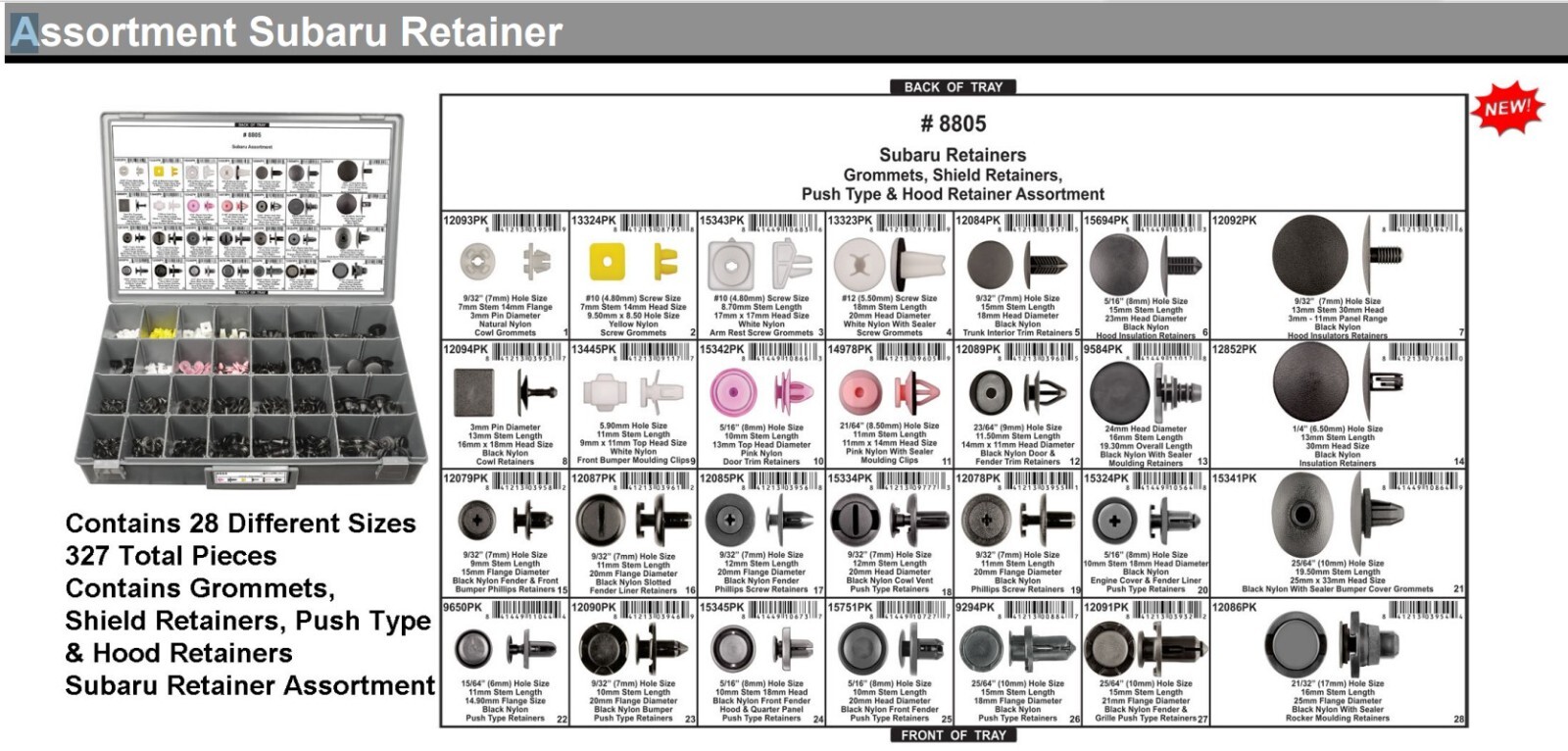 Subaru Body Clip Assortment | eBay